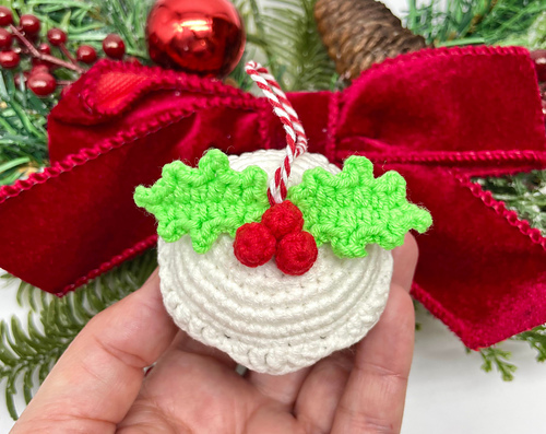 Ravelry: Christmas Pudding Decoration pattern by Cuddly Stitches Craft