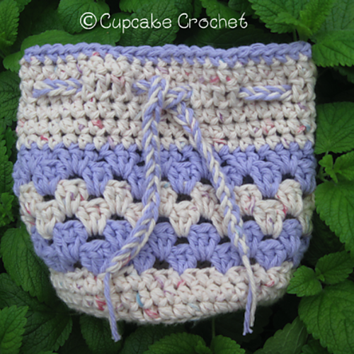 Ravelry: Pixie Pouch Mini Drawstring Tote pattern by Sierra Jade Crochet