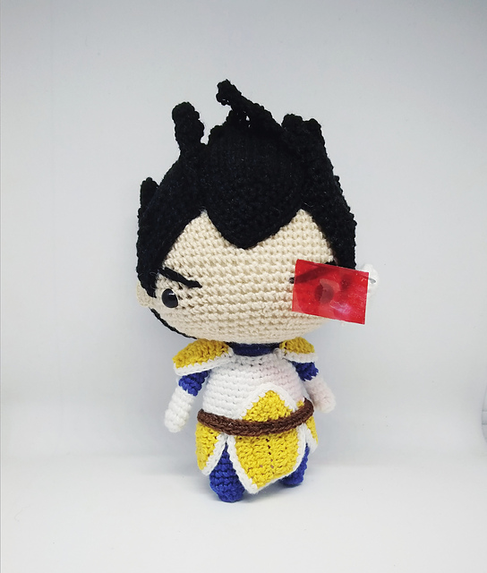 Ravelry: Vegeta Dragon Ball amigurumi pattern by Lorena Flores ...