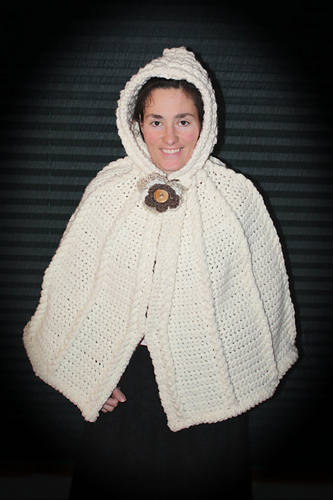 Ravelry: Woodland Cape with Cables pattern by Ramona Byers