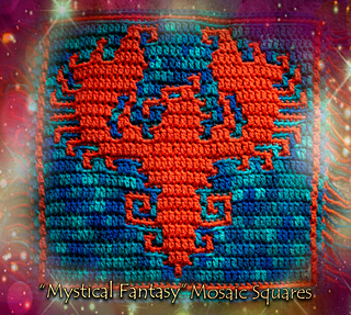 Ravelry: Mystical Fantasy Mosaic Crochet Square - Phoenix pattern by ...
