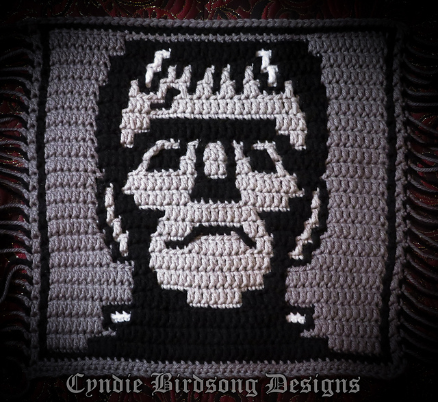 Ravelry: Classic Horror Mosaic Square - Frankenstein pattern by Cyndie ...