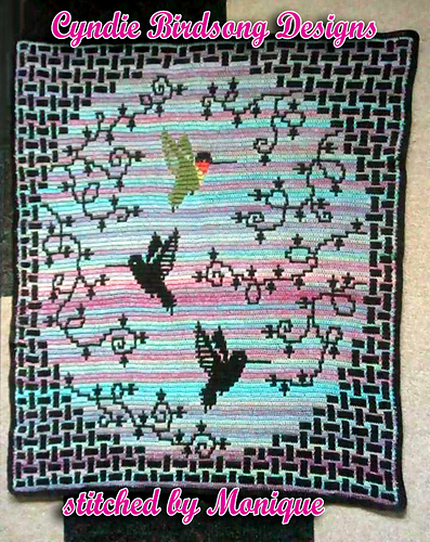 Ravelry: Happy Hummingbirds - overlay mosaic blanket pattern by Cyndie ...