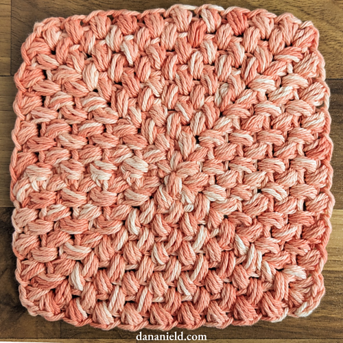 Ravelry: Center Out Bean Stitch Crochet Dishcloth pattern by Dana Nield