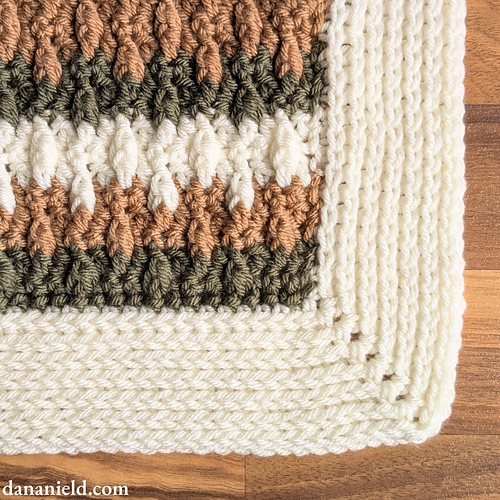 Ravelry: Tricolor Falling Leaves Crochet Baby Blanket pattern by Dana Nield