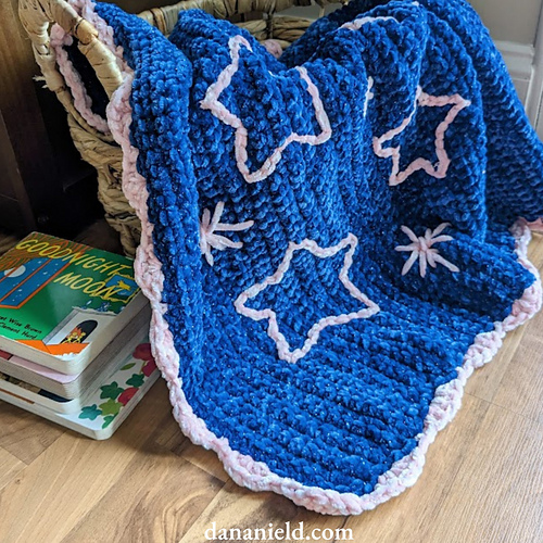 Ravelry: Starry Velvet Crochet Baby Blanket pattern by Dana Nield
