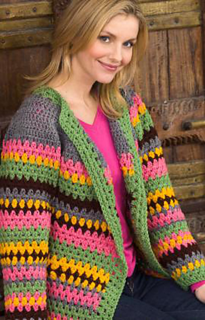 Ravelry: D-268 Crocheted Jacket pattern by Coats & Clark
