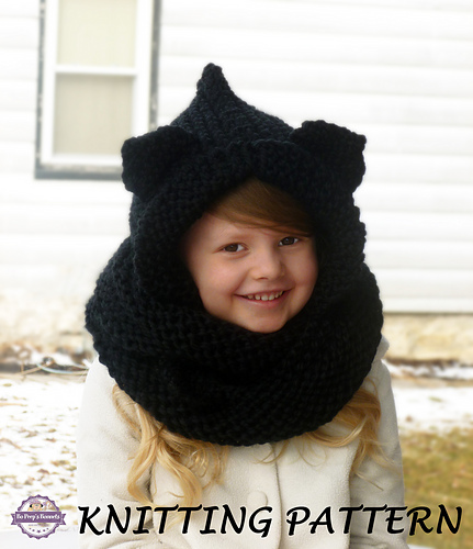 Ravelry: Cat Ears Cowl pattern by Bo Peep's Bonnets