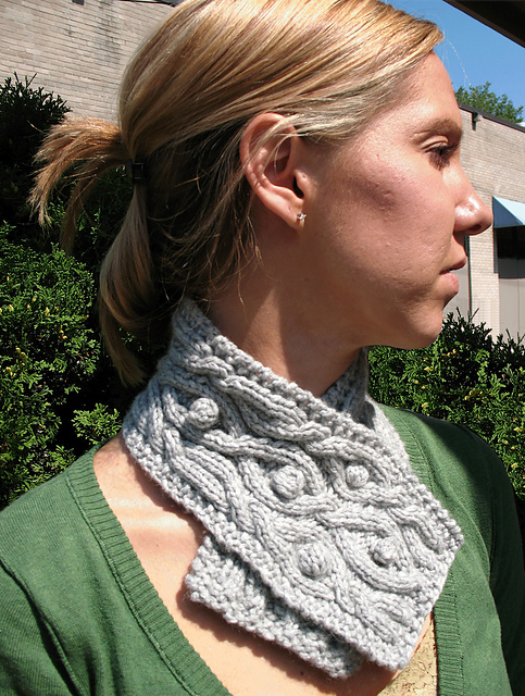 Ravelry: Cabled Cashmere Neck Wrap pattern by Darcy Ellarby