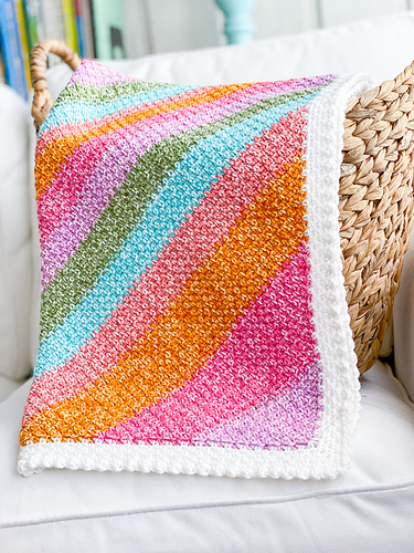 Ravelry: The Sherbet Baby Blanket pattern by Lauren Brown