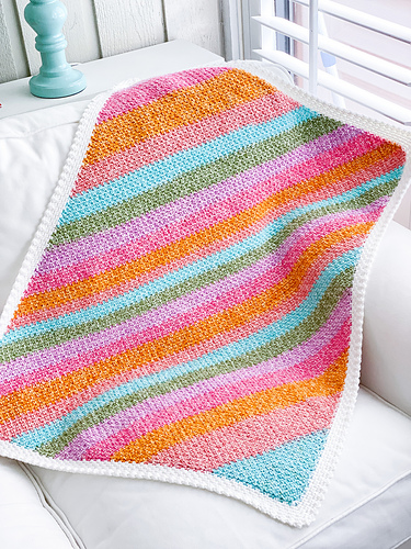 Ravelry: The Sherbet Baby Blanket pattern by Lauren Brown