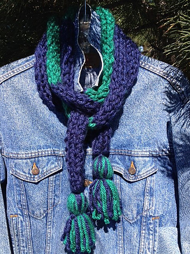 Ravelry: 2-Hour School Spirit Scarf pattern by Dayna Scoles