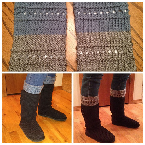 Ravelry: Stitch and Lace Boot Topper pattern by Dayna Scoles