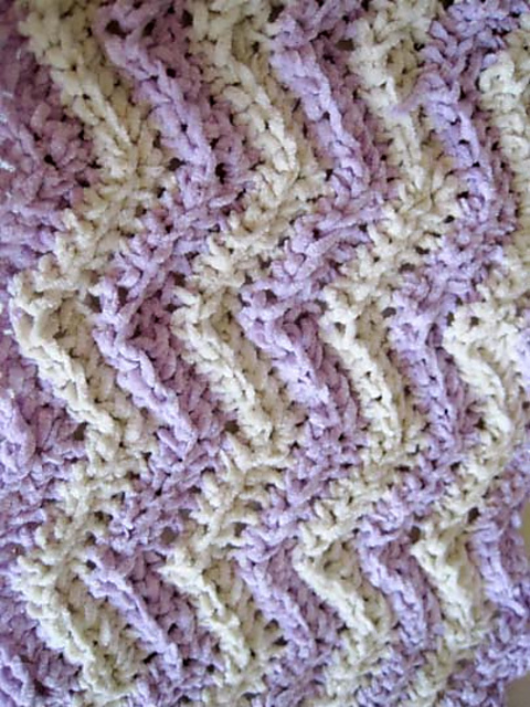Ravelry: dbkn5's Cotton Chenille Ripple Baby Blanket