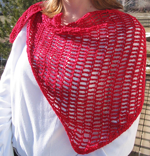 Ravelry: String-along Scarf/Shawlette pattern by Kathy North