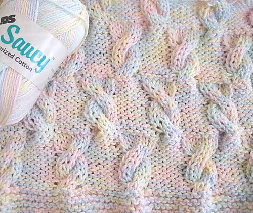 Ravelry: Cuddle Cable Baby Blanket pattern by Kathy North