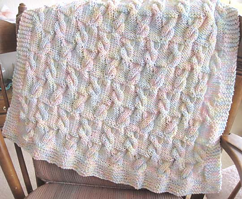 Ravelry: Cuddle Cable Baby Blanket pattern by Kathy North