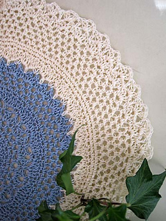 Ravelry: dbkn5's Blue & Cream Doily