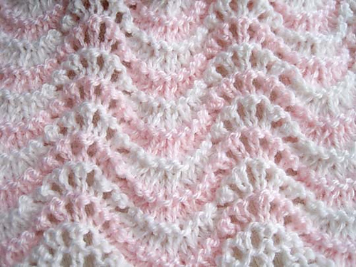 Ravelry: Rippling Waves Baby Blanket pattern by Kathy North
