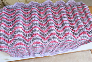 Ravelry: dbkn5's Rippling Waves Baby Blanket