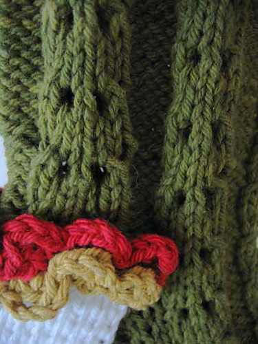 Ravelry: Ruffled Lace Christmas Stocking pattern by Kathy North