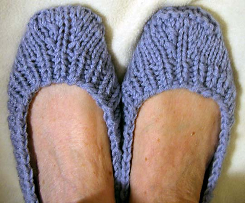 Ravelry: Ballet-style Slippers pattern by Kathy North