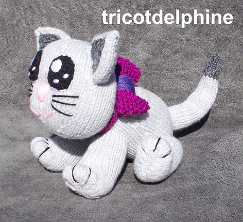 Ravelry: Gri Zhou the manga Cat pattern by Tutos Delphine