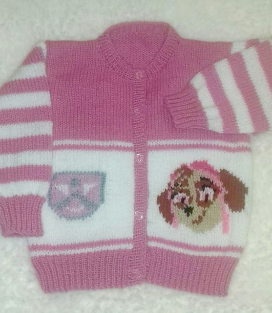 Ravelry: Paw Patrol cardigan pattern by Cheryl Daley