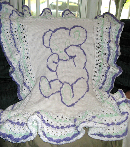 Ravelry: sleepy bear afghan pattern by Dianne Janise