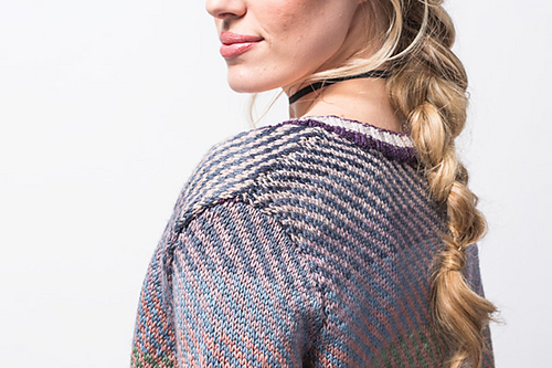 Ravelry: Dye-Agonal Stripes Cardigan pattern by Megan Dial