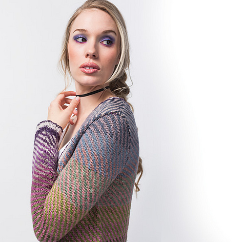 Ravelry: Dye-Agonal Stripes Cardigan pattern by Megan Dial