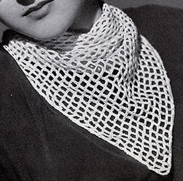 Ravelry: Triangular Chain Mesh Scarf #214 pattern by The Spool Cotton ...