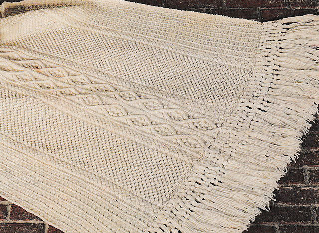 Ravelry: Easy Fisherman Knit Afghan pattern by Meredith Montross