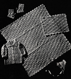 Ravelry: Baby’s Six-Piece Knitted Set, #6008 pattern by Jack Frost