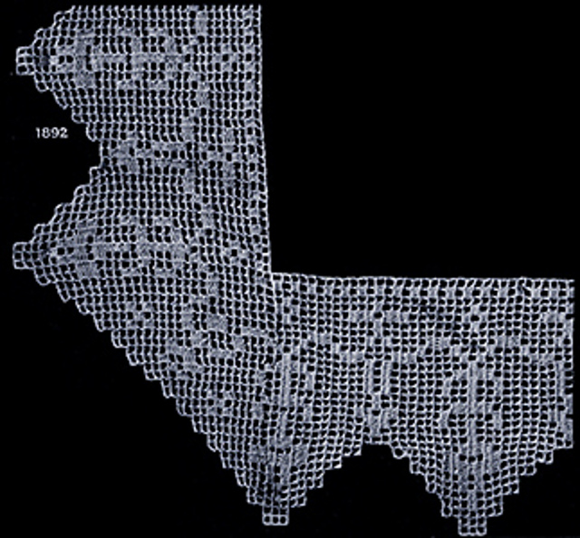 Ravelry: Filet Crochet Edging #1892 pattern by American Thread Company
