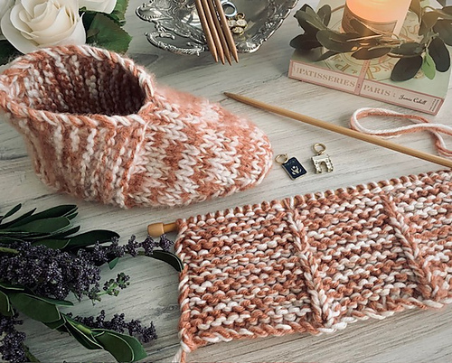 Ravelry: Nordic Morning Slipper pattern by Debra Gorman