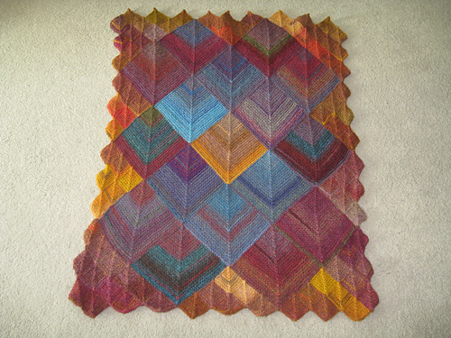 Ravelry: Mitered Squares Afghan #L10348 pattern by Lion Brand Yarn