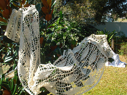 Ravelry: Trailing Leaves Wrap pattern by Robin Abdullah