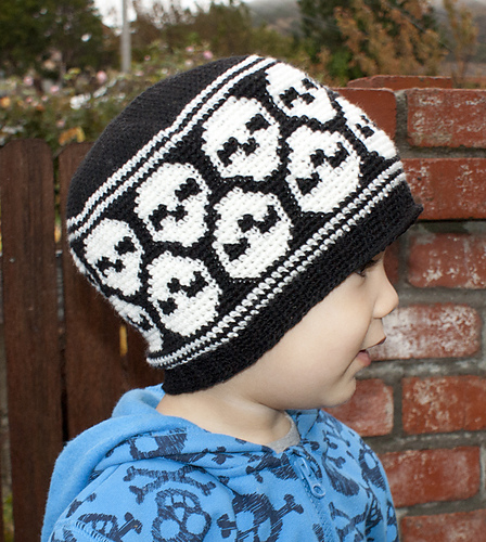 Ravelry: Super Skull Beanie pattern by Deja Joy