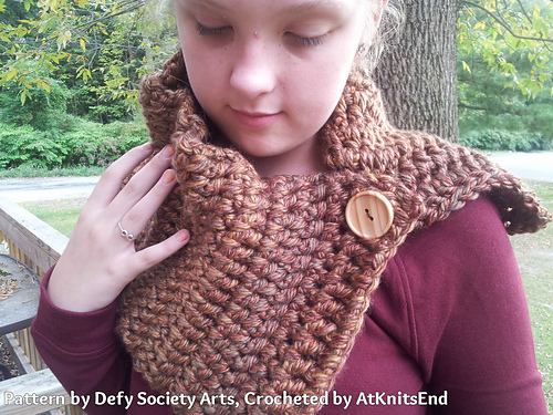 Ravelry: Marcella Cowl pattern by Defy Society Arts
