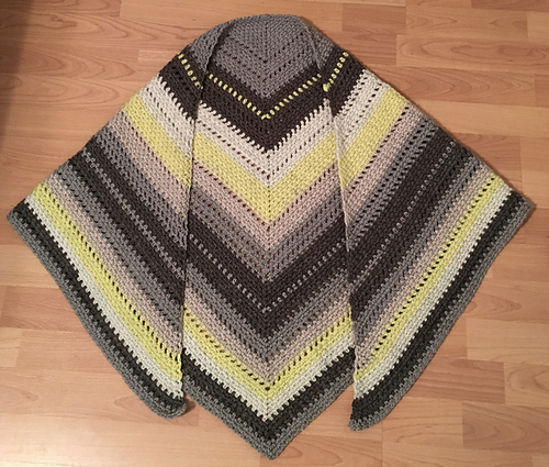 Ravelry: Cozy Striped Shawl pattern by Kara Gunza