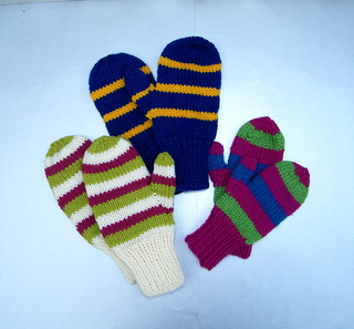Ravelry: 2 Needle Mittens to Knit pattern by American School of Needlework