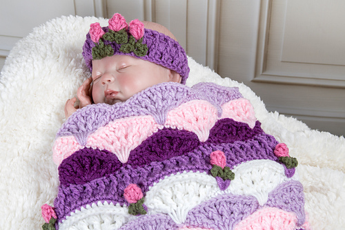 Ravelry: 114 - Eva Marie Spring Tulip Baby Cocoon pattern by Desert ...