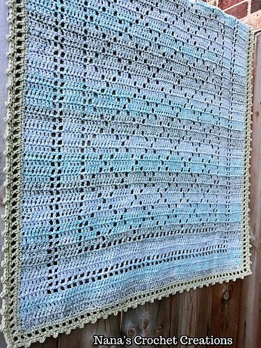 Ravelry: "Cozy Cuddles" Filet Crochet Baby Blanket pattern by D Maunz
