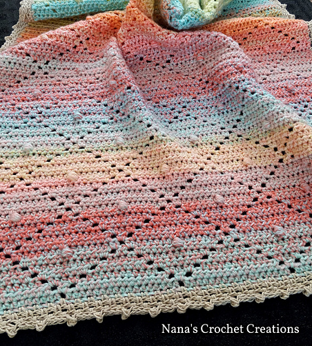 Ravelry: Nana's "HDC Diamonds" Filet Crochet Blanket pattern by D Maunz