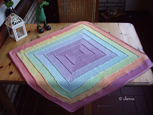 Ravelry: deva7's Pastel Rainbow Baby Blanket