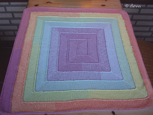 Ravelry: deva7's Pastel Rainbow Baby Blanket