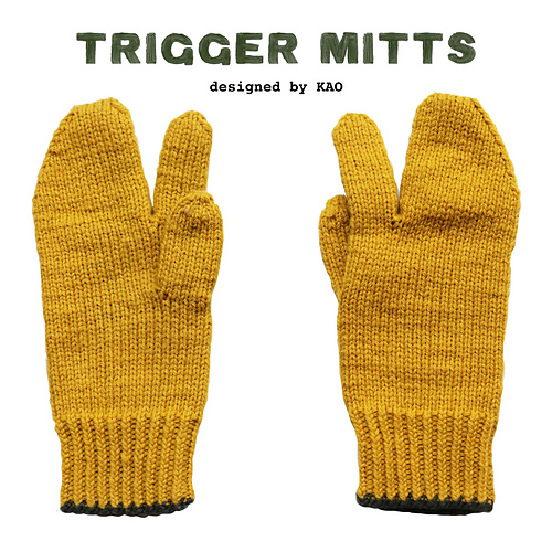 Ravelry: Trigger Mitts pattern by Kaori Katsurada / KAO