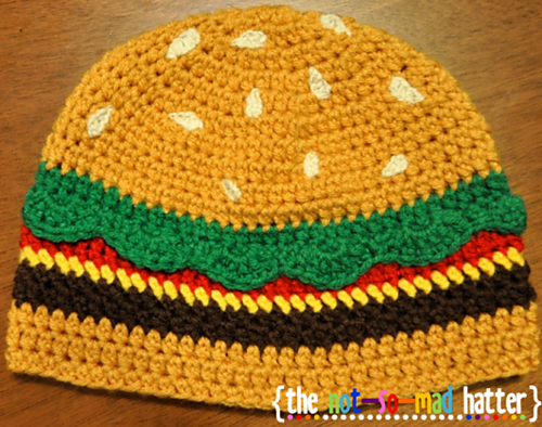 Ravelry: The Cheeseburger Hat pattern by Devin Lynch