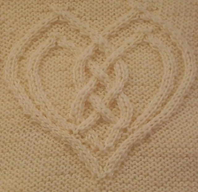 Ravelry: Cabled Heart pattern by Devorgilla's Knitting (sometimes...)